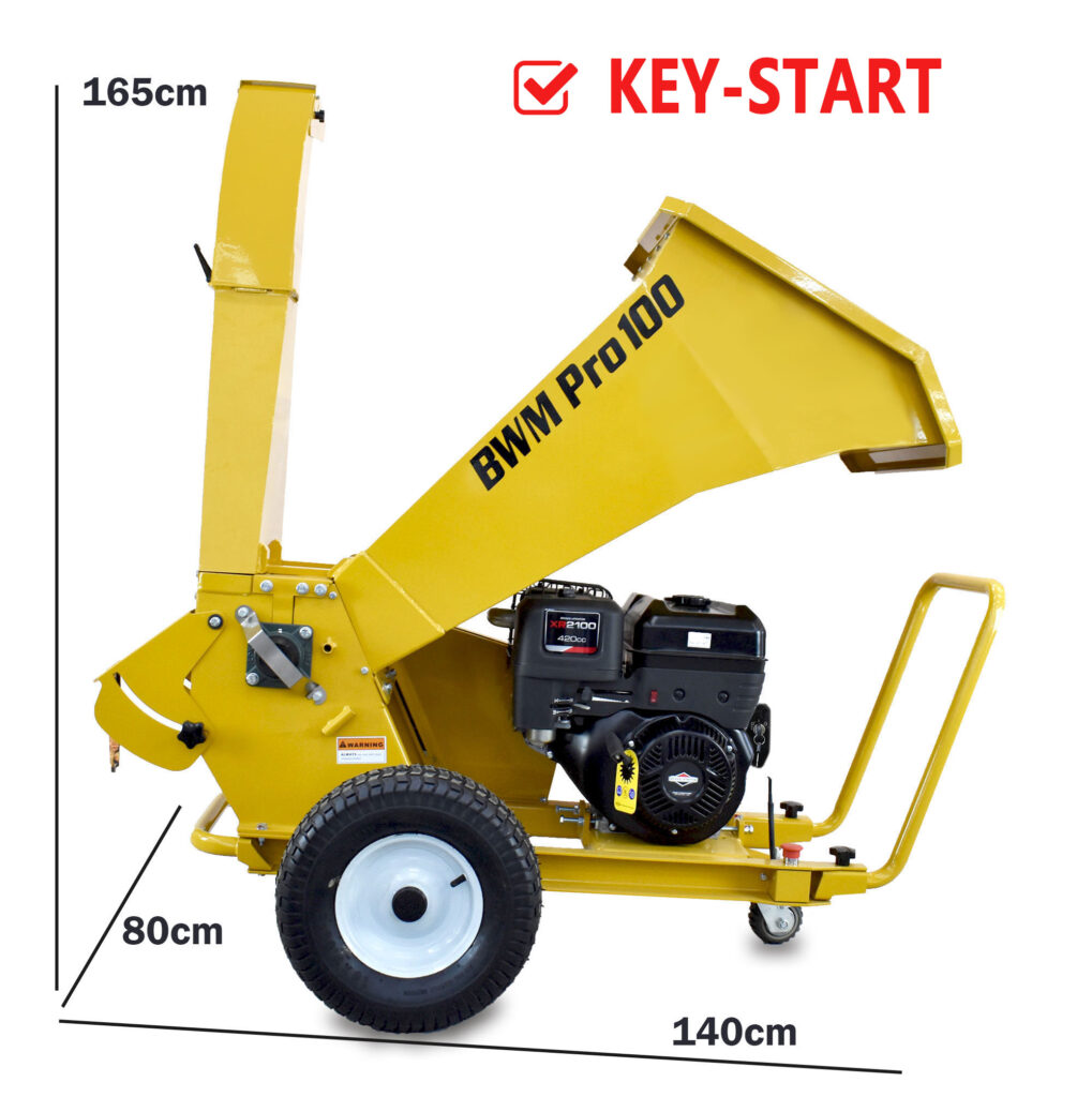 BWM PRO100K (KEY START) COMBI Chipper | BWM Products