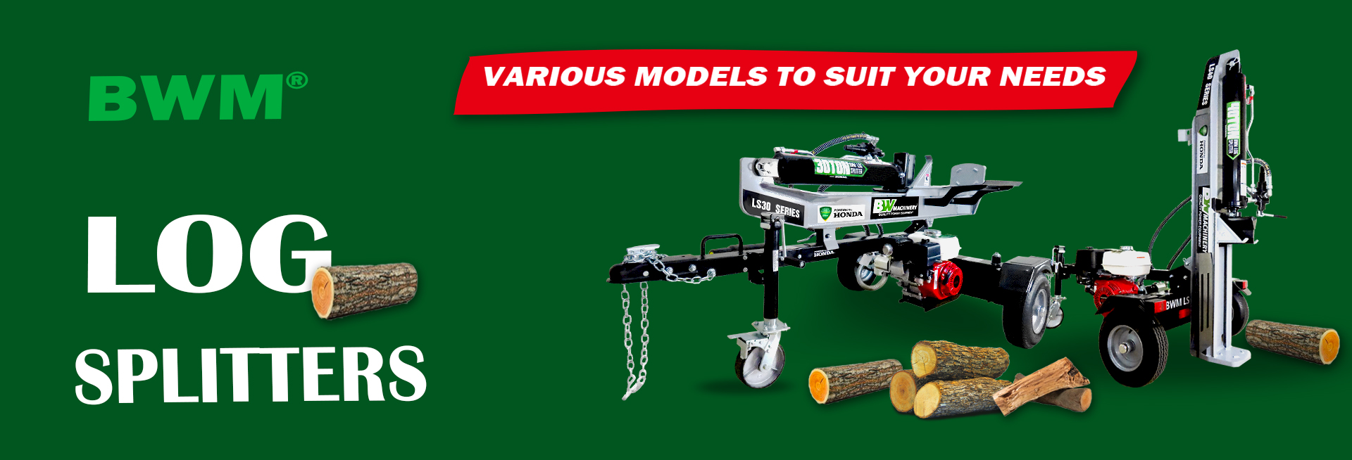 Wood Chippers And Log Splitters In Perth | BWM Products